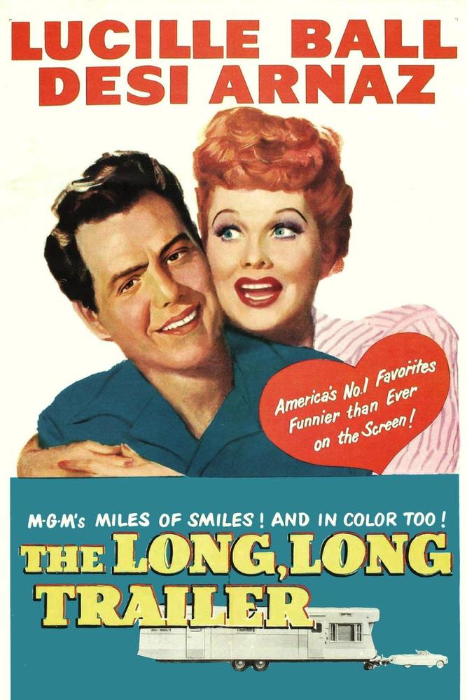 Movie poster for The Long, Long Trailer (1954)
