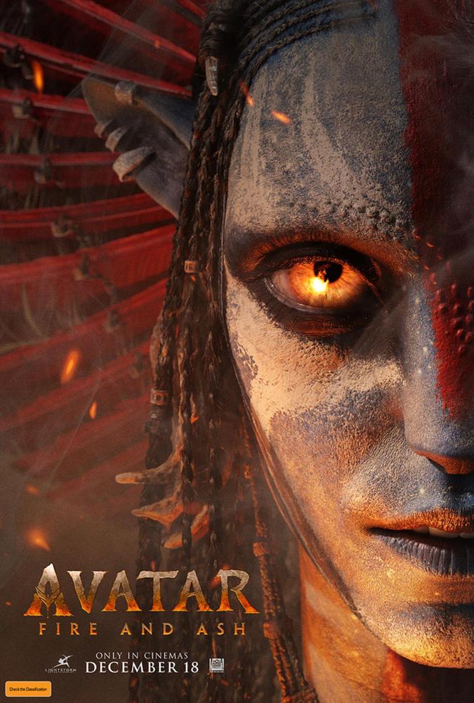 Movie poster for Avatar: Fire and Ash