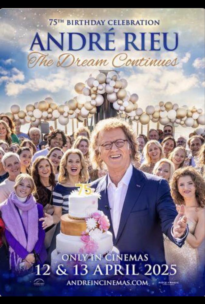 Movie poster for Andre Rieu's 75th Birthday Celebration