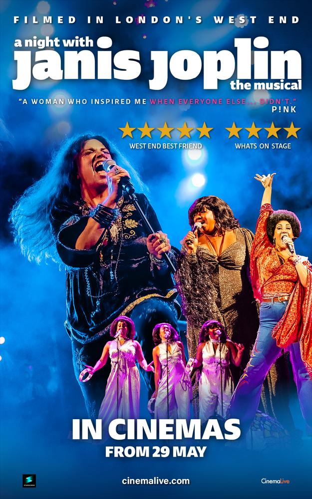 Movie poster for A Night with Janis Joplin, The Musical
