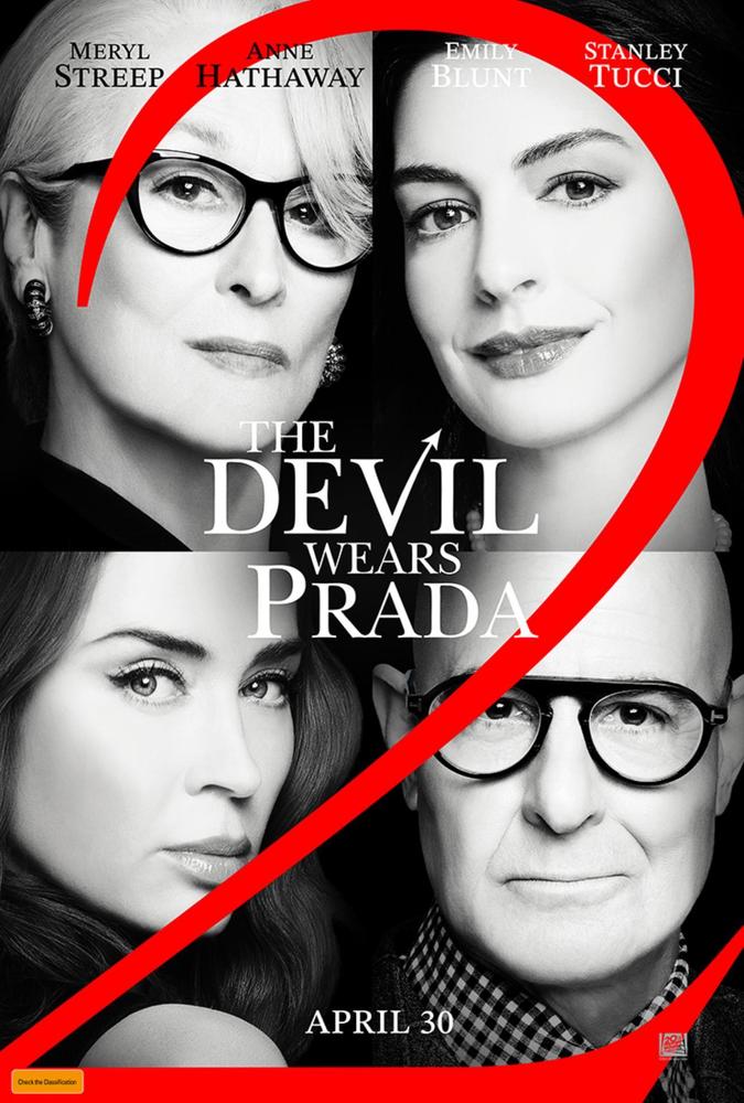 Movie poster for The Devil Wears Prada 2