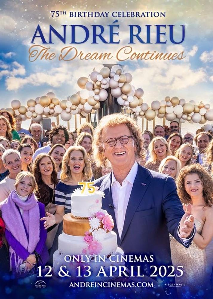 Movie poster for André Rieu's 75th Birthday Celebration