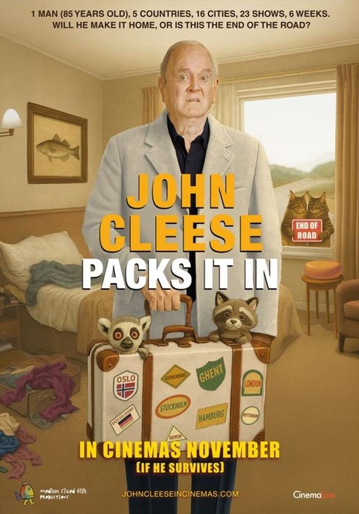 Movie poster for John Cleese Packs It In