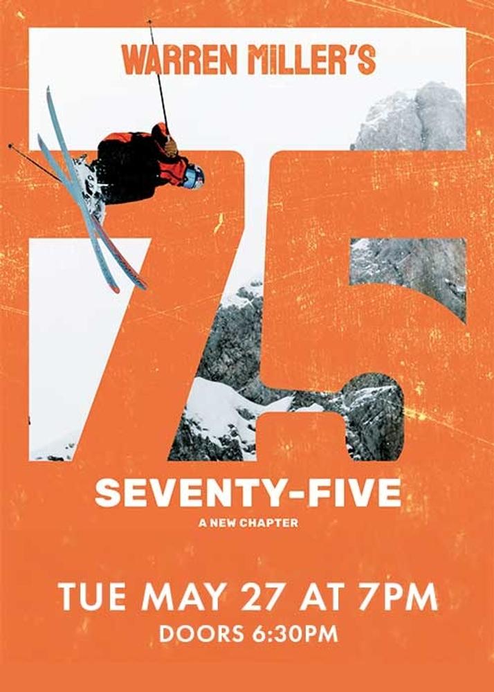 Movie poster for Warren Miller's 75th Film Tour