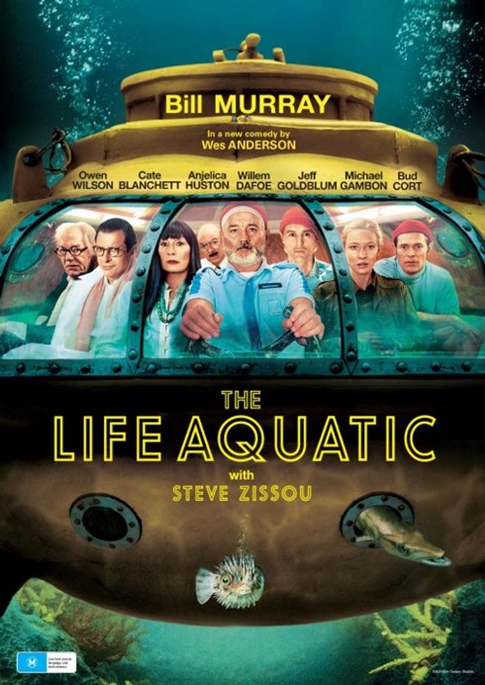 Movie poster for The Life Aquatic with Steve Zissou