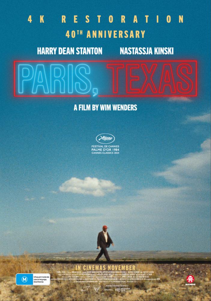 Movie poster for Paris, Texas (1982) - 40th Ann. 4K Restoration