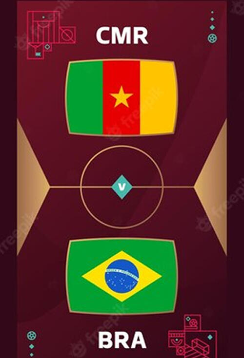 Movie poster for World Cup 2022 Brazil vs Cameroon IMAX